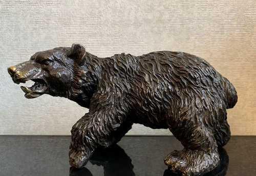 Бронзовая статуэтка медведь