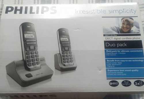 Беспроводной домашний телефон Philips dect121Duo