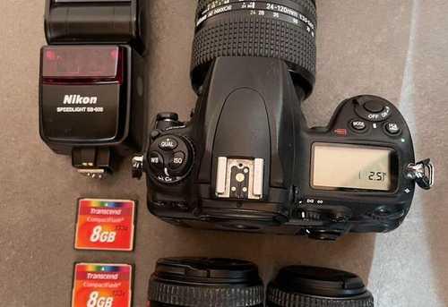 Фотоаппарат nikon D700 в комплекте с 3 объективами