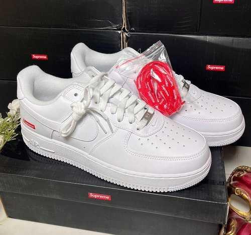 Nike air force 1 supreme белые оригинал