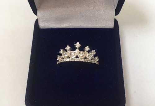 Серебряное кольцо «Корона» 925 пробы