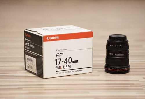 Canon EF 17-40 f4L USM