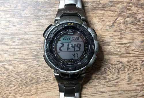 Часы casio pro trek prg 240 titanium