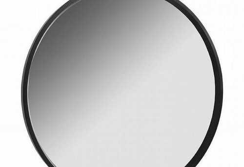 Новое круглое зеркало в черной раме