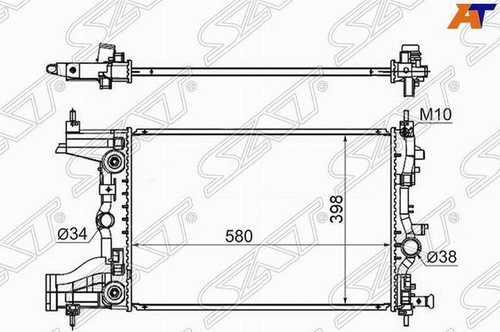 Радиатор охлаждения Шевроле Круз