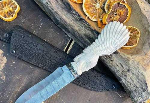 Авторский нож “Орёл” из дамасской стали