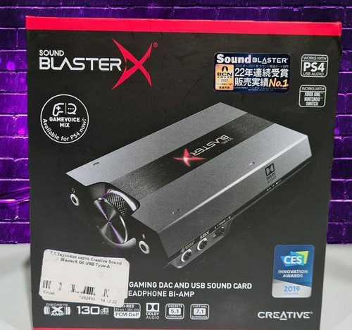 Внешняя звуковая карта Creative Sound BlasterX G6