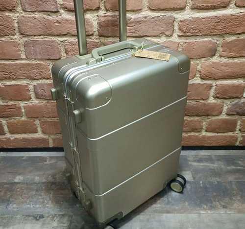 Новый чемодан Ninetygo Metal Luggage 20" золотой