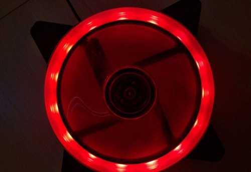 Кулер светодиодный красного цвета molex 120 mm