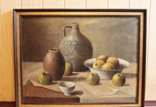 Картина Натюрморт с яблоками и кувшином. Европа