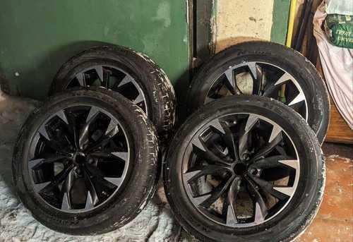 Комплект летних 17 колес на Kia Hyundai