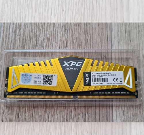 Оперативная память Adata XPG Z1, 8 Гб DDR4, 3600 м