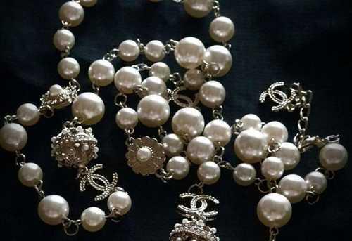 Жемчужное ожерелье Chanel