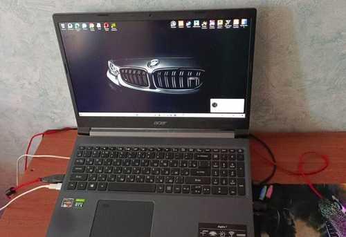 Игровой ноутбук 15.6" Acer Aspire 7 A715-42G, 512 ГБ, Ryzen 5 5500U, RAM 8 ГБ, GeForce RTX 3050 Ti 4 ГБ