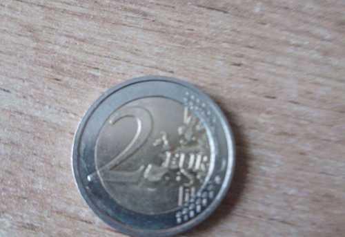 Продам евро монеты 2 евро и 1 евро
