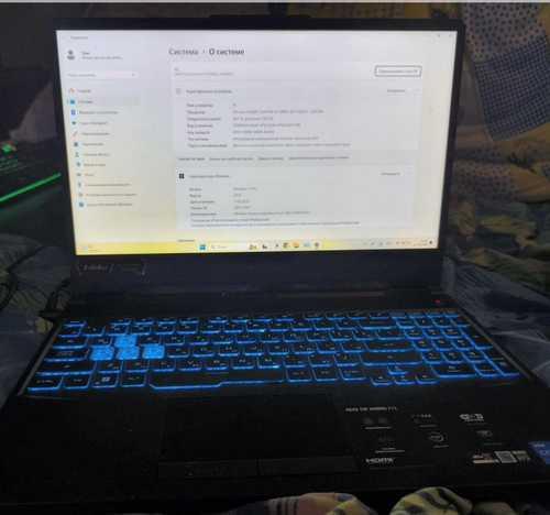 Игровой ноутбук Asus tuf gaming f15