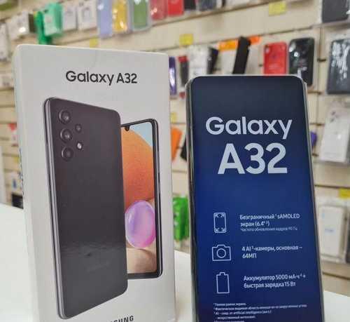 Samsung Galaxy A32 4/64Gb Black (Новый)