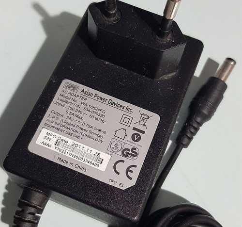 Адаптер питания 24V, 0.75A