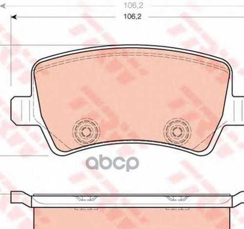 Колодки тормозные дисковые GDB1685 TRW