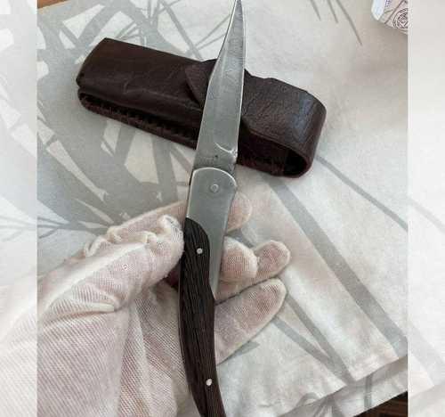Нож складной дамасская сталь