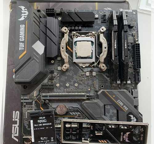 Комплект i7 8700k asus tuf z390-pro