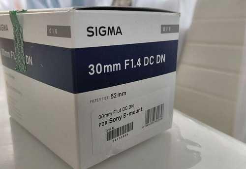 Sigma 30mm f 1.4 DC DN sony e