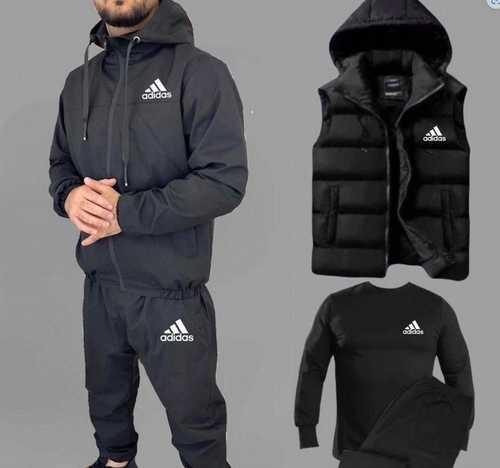 Спортивный костюм 5в1 плащевка Adidas