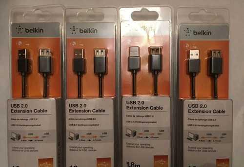 Belkin USB 2.0 A/A удлинитель USB M/F 480Mps 4 шт