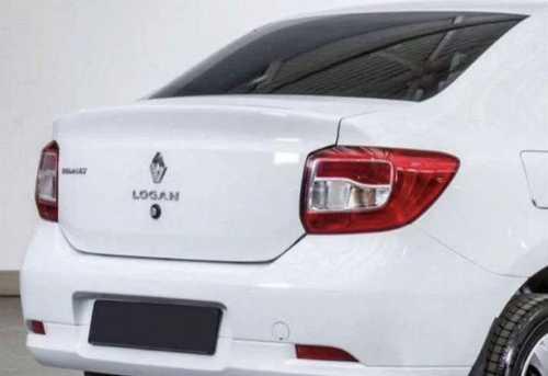 Бампер задний renault logan II (14) белый