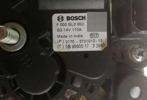 Генератор bosch 110а Kalina, Granta, Datsun