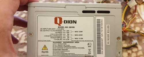 Блок питания FSP Q-Dion QD350 350 Вт