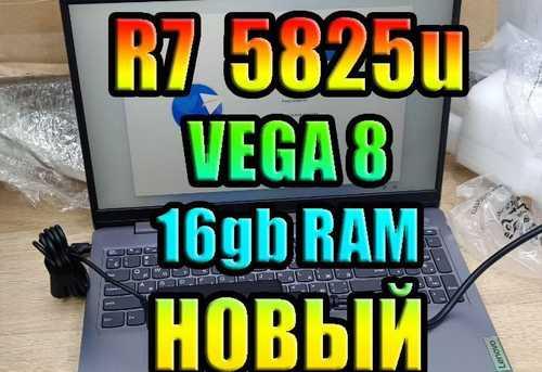 Ноутбук 15.6" Lenovo Ryzen 7 5825U 16/512 новый