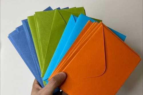 Готовые конверты из дизайнерской бумаги