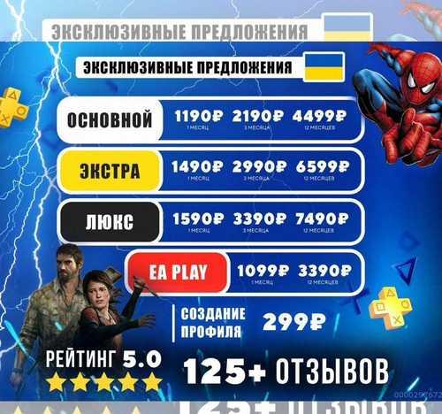 Подписка ps plus deluxe продление РФ (Арт.30730)