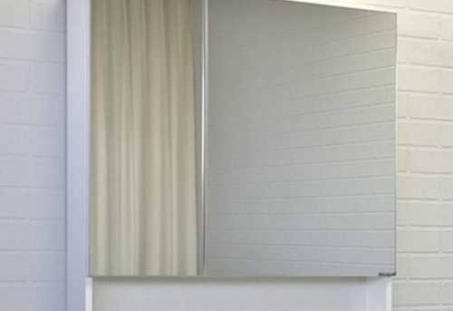 Зеркало-шкаф Comforty Никосия-80 белый глянец