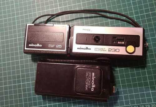 Фотоаппарат Minolta pocket autopak 230 со вспышкой
