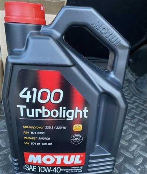 Motul 10w-40 Turbolight 4100 масло моторное