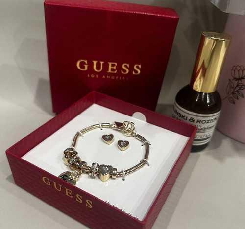 Набор серьги и браслет Guess