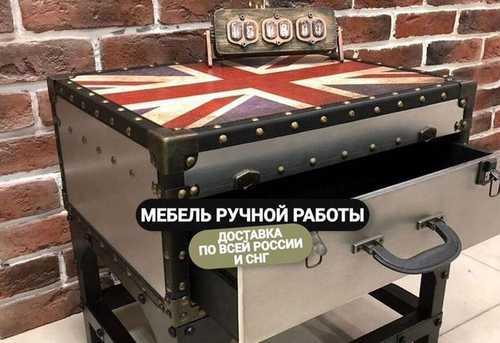 Дизайнерская тумба с британским флагом