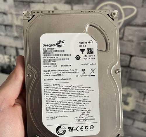 Жёсткий диск Seagate Barracuda 500GB 7200RPM