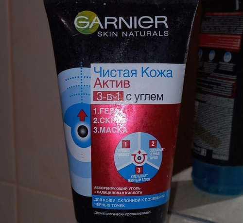 Гель, скраб, маска Garnier