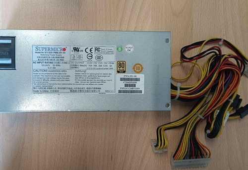 Блок питания 1U Supermicro 350W PWS-351-1H