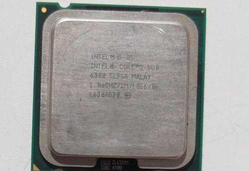 Intel core 2 duo e6300 + мать + бп