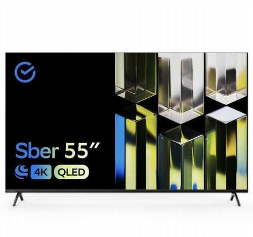 Телевизор sber 55" qled, 4K Ultra HD, Смарт тв