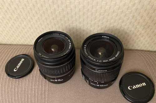 Фотообъективы canon zoom lens ef-s 18-55 mm
