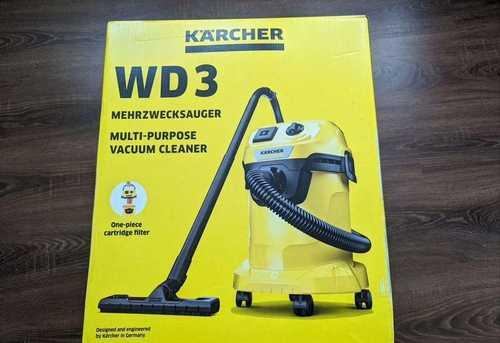 Пылесос Karcher WD 3 Premium с розеткой новый