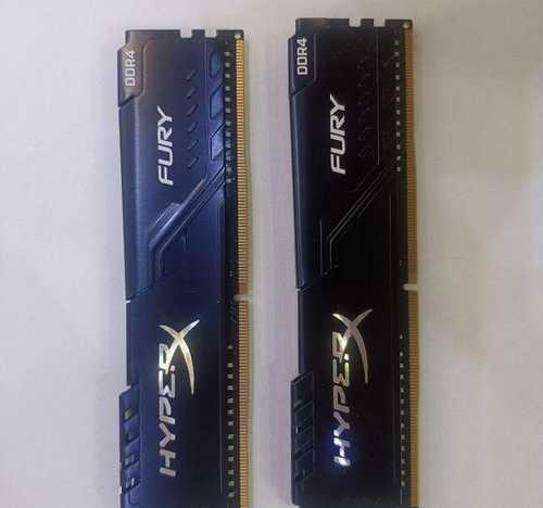 Оперативная память ddr4 hyperx fury 16gb