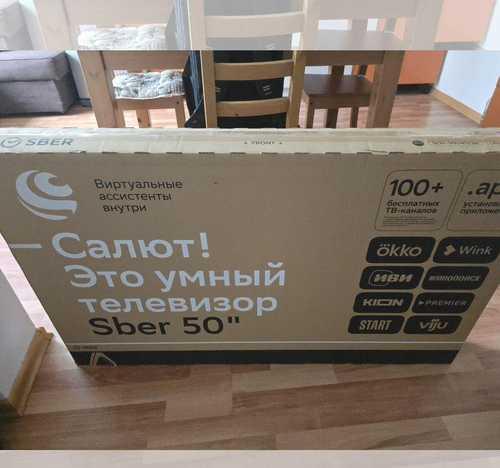 50" (126 см) LED-телевизор Sber SDX-50U4123B