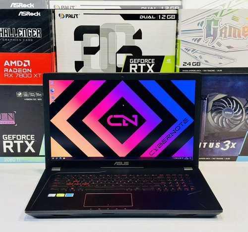 17.3 Игровой ноутбук Asus / i7-7700HQ / GTX 1050