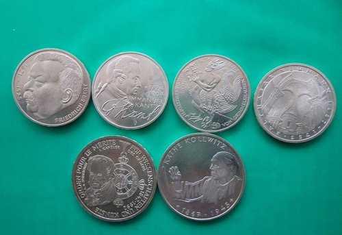 Серебряные монеты Германии 5 и 10 марок